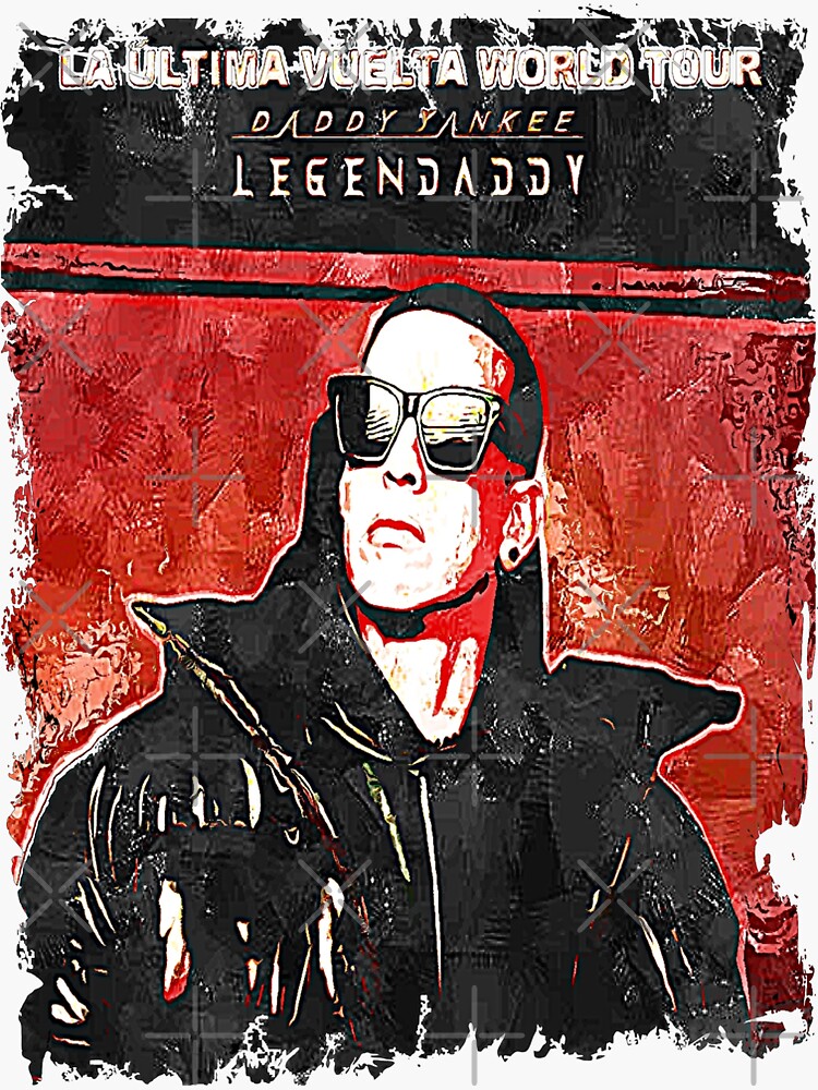 Pegatina «Daddy legendaddy yankee, reggaeton icon» de ed-design | Redbubble