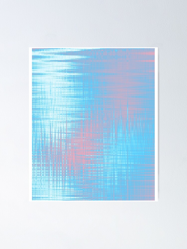 Póster «Orgullo transgénero Gráfico de líneas entrecruzadas tejidas ...