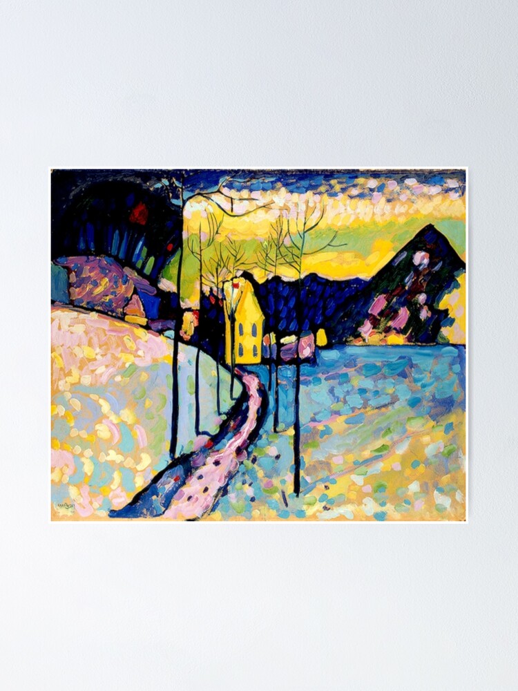 ""Winter Landscape" | Wassily Kandinsky Post Impressionism" Poster by ...