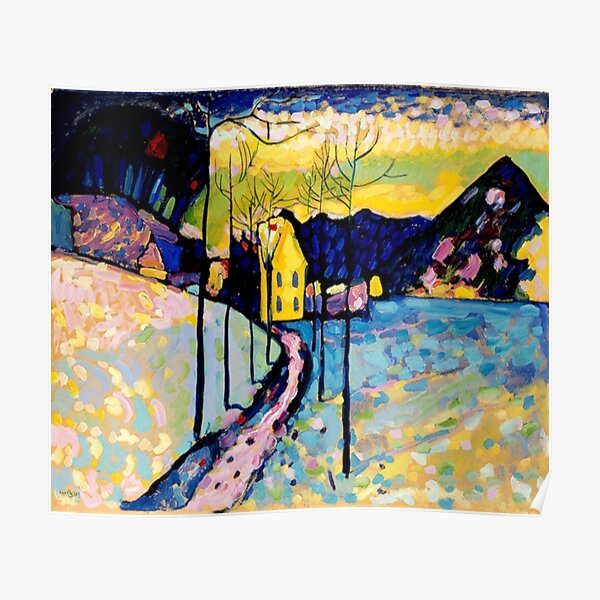""Winter Landscape" | Wassily Kandinsky Post Impressionism" Poster by ...
