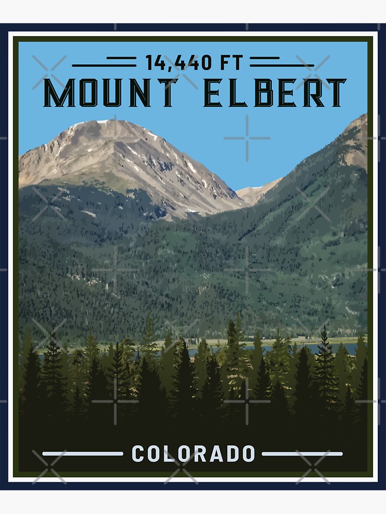 "Mount Elbert In Colorado" Sticker for Sale by Dennis02 | Redbubble