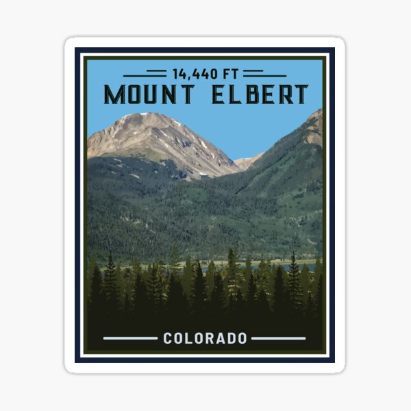 "Mount Elbert In Colorado" Sticker for Sale by Dennis02 | Redbubble