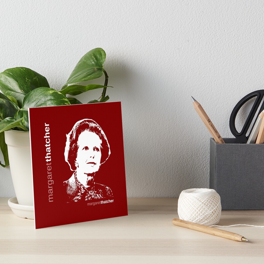 "Classic Margaret Thatcher poster (red)" Art Board Print for Sale by ...