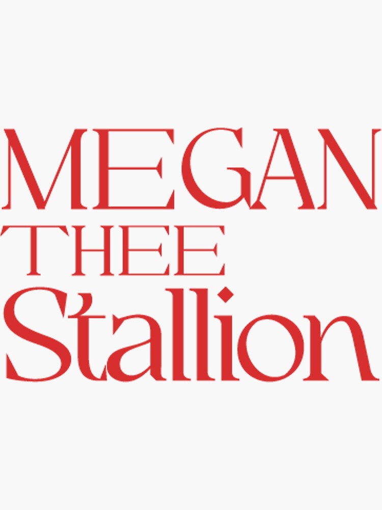 "Megan Thee Stallion - LOGO" Sticker by fernangen | Redbubble