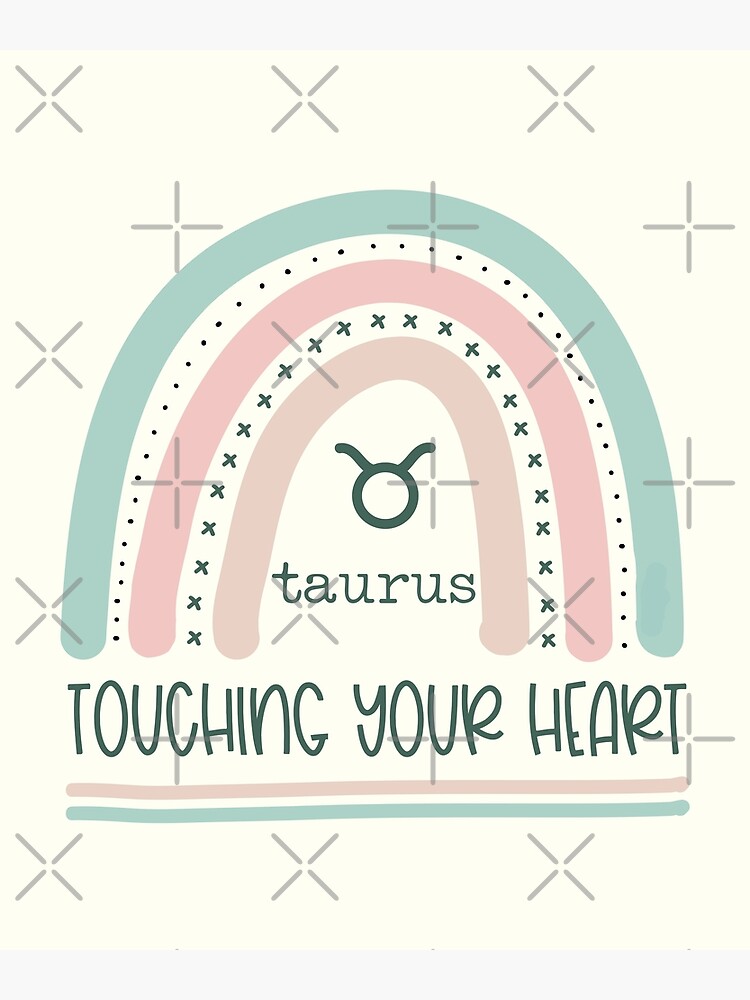 "Boho Rainbow - Taurus" Poster for Sale by GrimButterfly | Redbubble