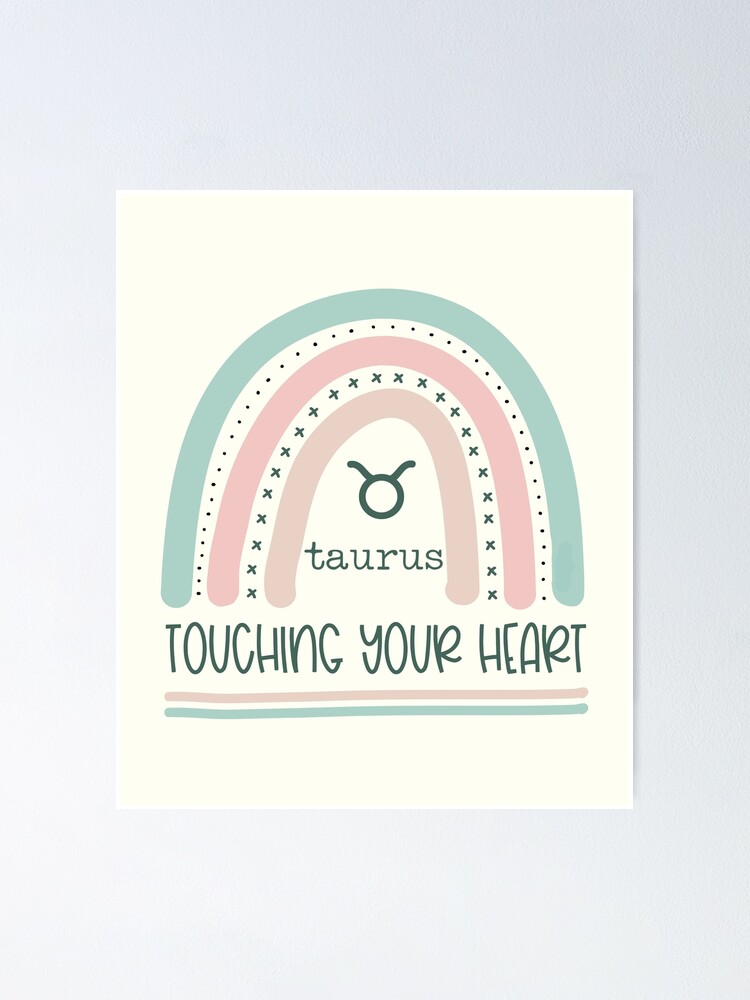 "Boho Rainbow - Taurus" Poster for Sale by GrimButterfly | Redbubble