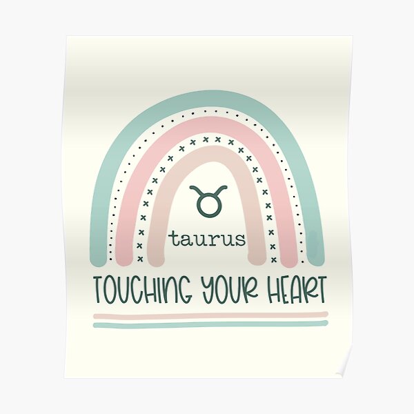 "Boho Rainbow - Taurus" Poster for Sale by GrimButterfly | Redbubble