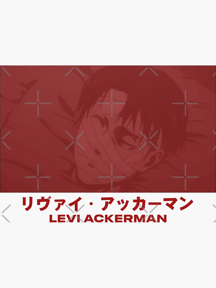 "Levi Ackerman Sick" Sticker by barts48 | Redbubble