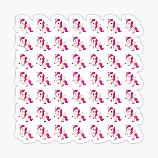 "Cute Magical Unicorns Designs" Sticker by x-inc | Redbubble