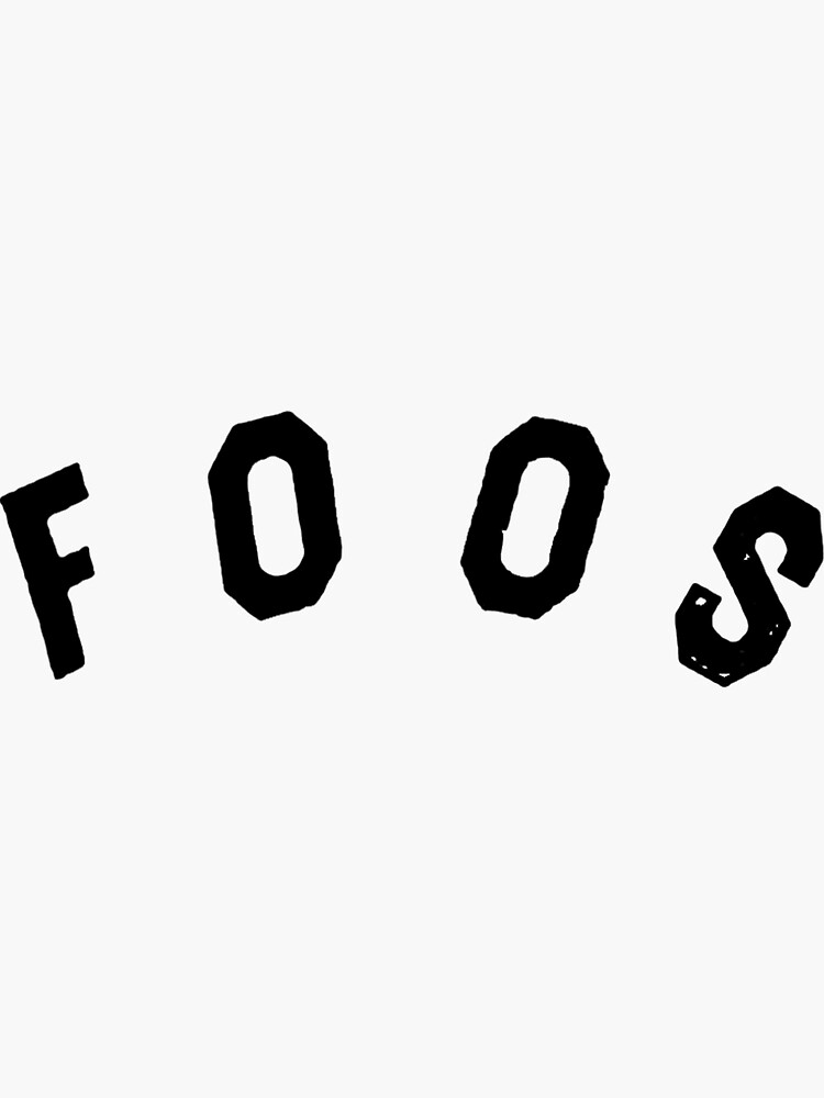 "FOOS" Sticker by SkylerCloud | Redbubble
