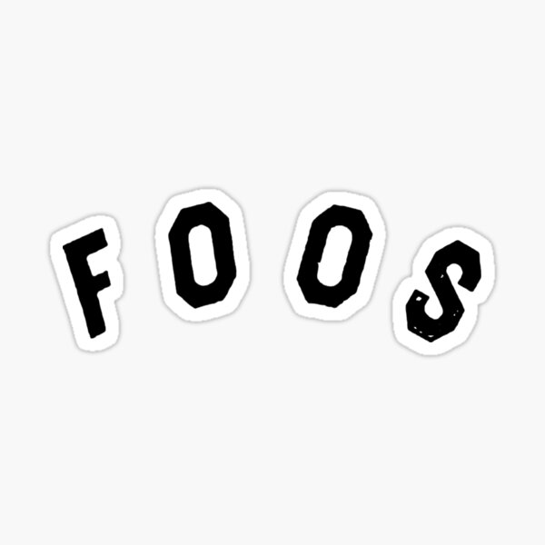 "FOOS" Sticker by SkylerCloud | Redbubble
