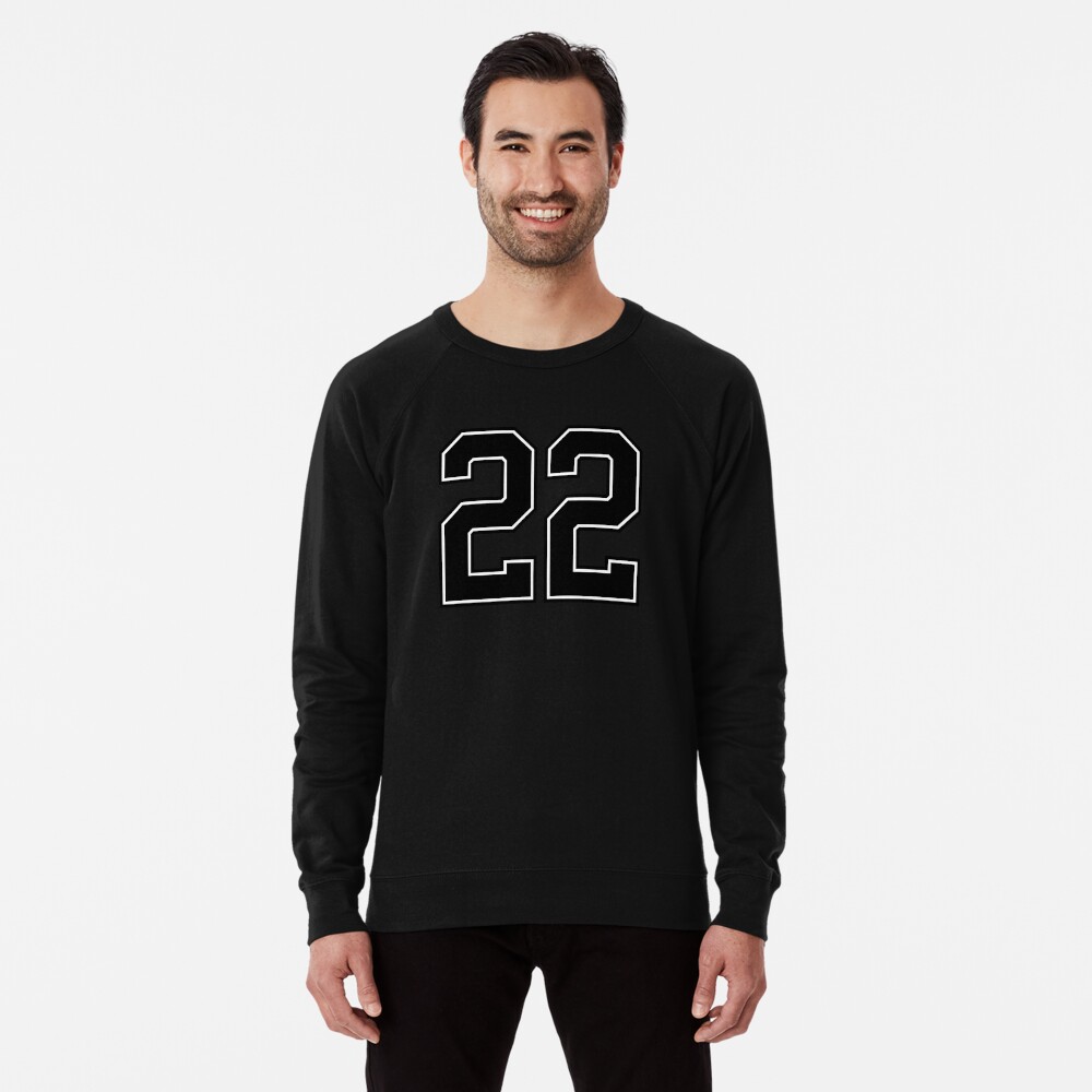 "Black Number 22 lucky sports jersey twenty two" Sticker for Sale by ...