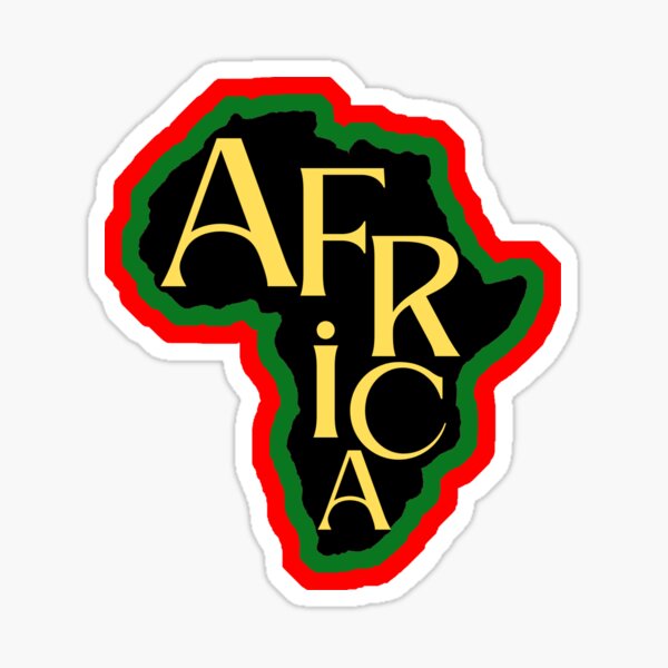 "AFRICA" Sticker by DiasporaDazed | Redbubble