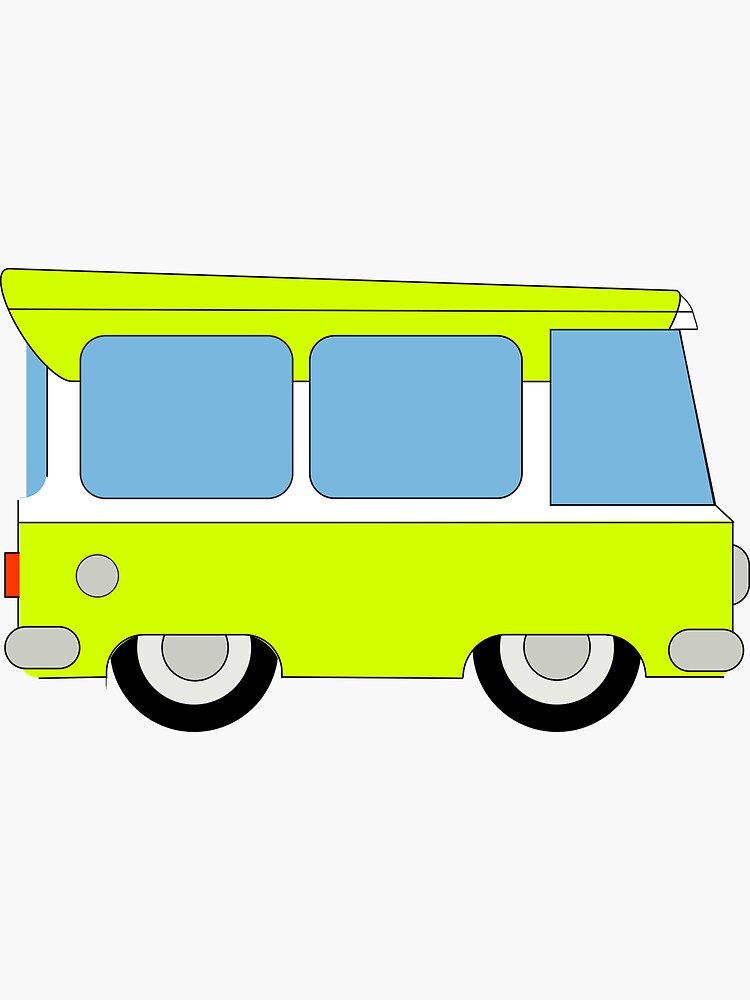 "Mini Bus" Sticker by 141100 | Redbubble