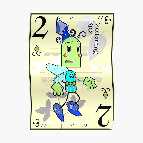 "Fairy Tarot Grain Two Reedbunting Rice Kingdom of Burl" Poster by ...