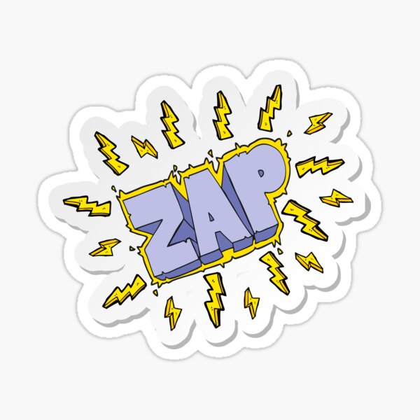 "Zap" Sticker by Yash0707 | Redbubble