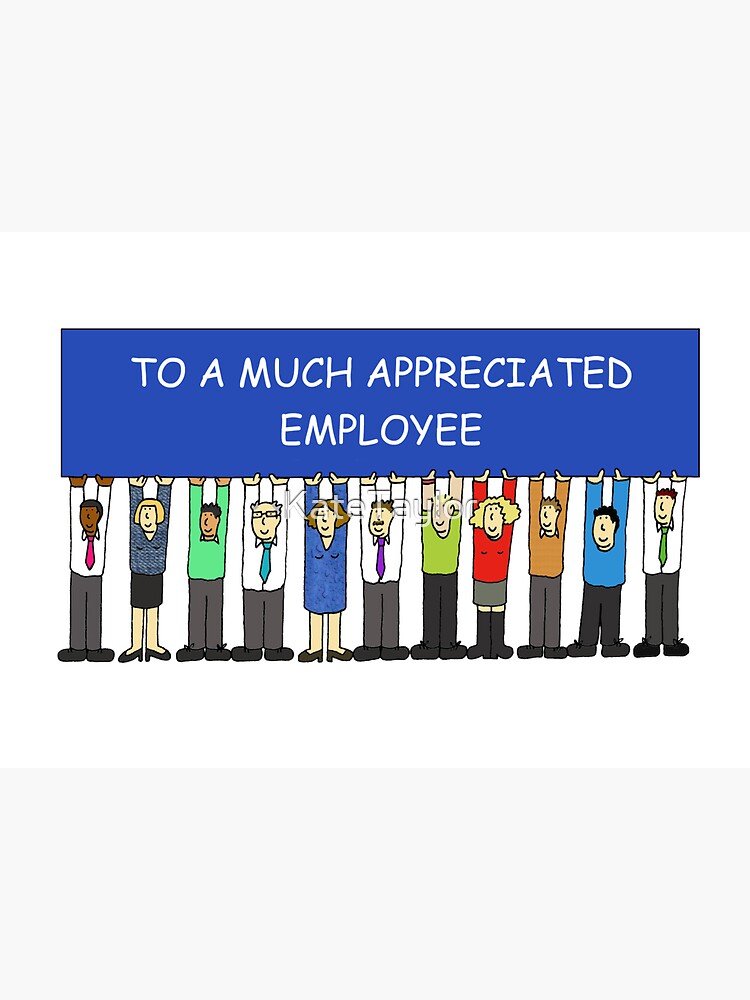 "Employee Appreciation Day Cartoon Group of People" Sticker for Sale by ...