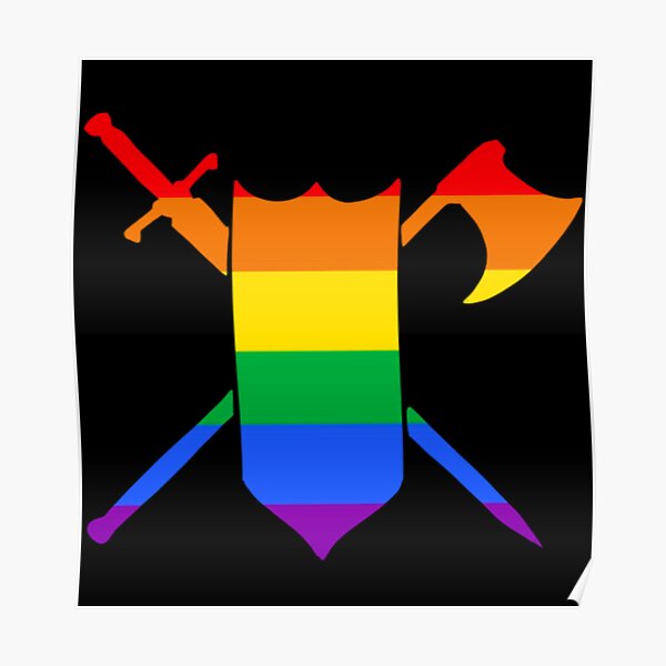 "Gay Fighter DnD 5e Logo" Poster for Sale by CeruleanSiren97 | Redbubble