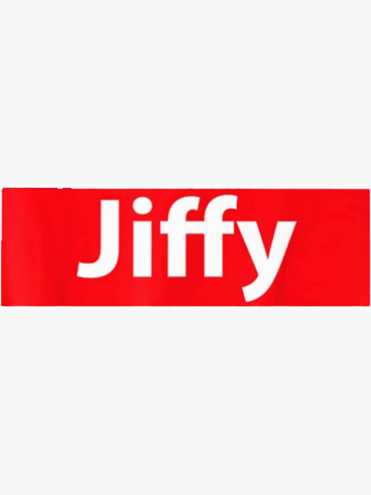 "jiffy shirt" Sticker by Suzzita | Redbubble