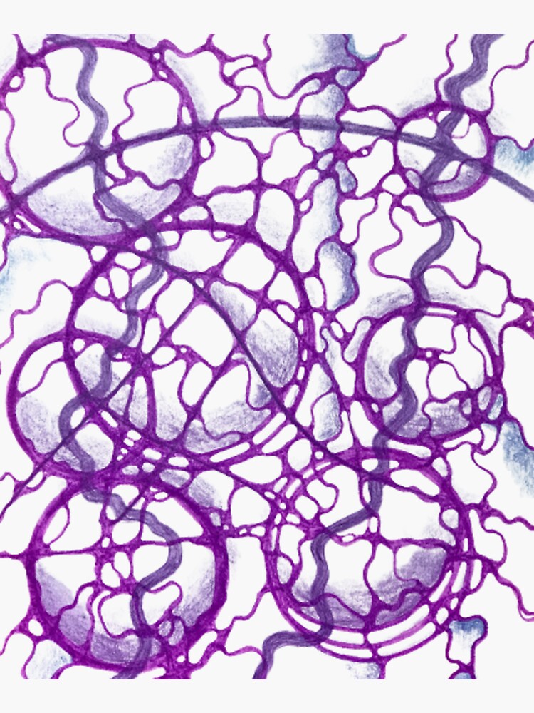 "Purple magic, quantum look." Sticker for Sale by LadyArika | Redbubble