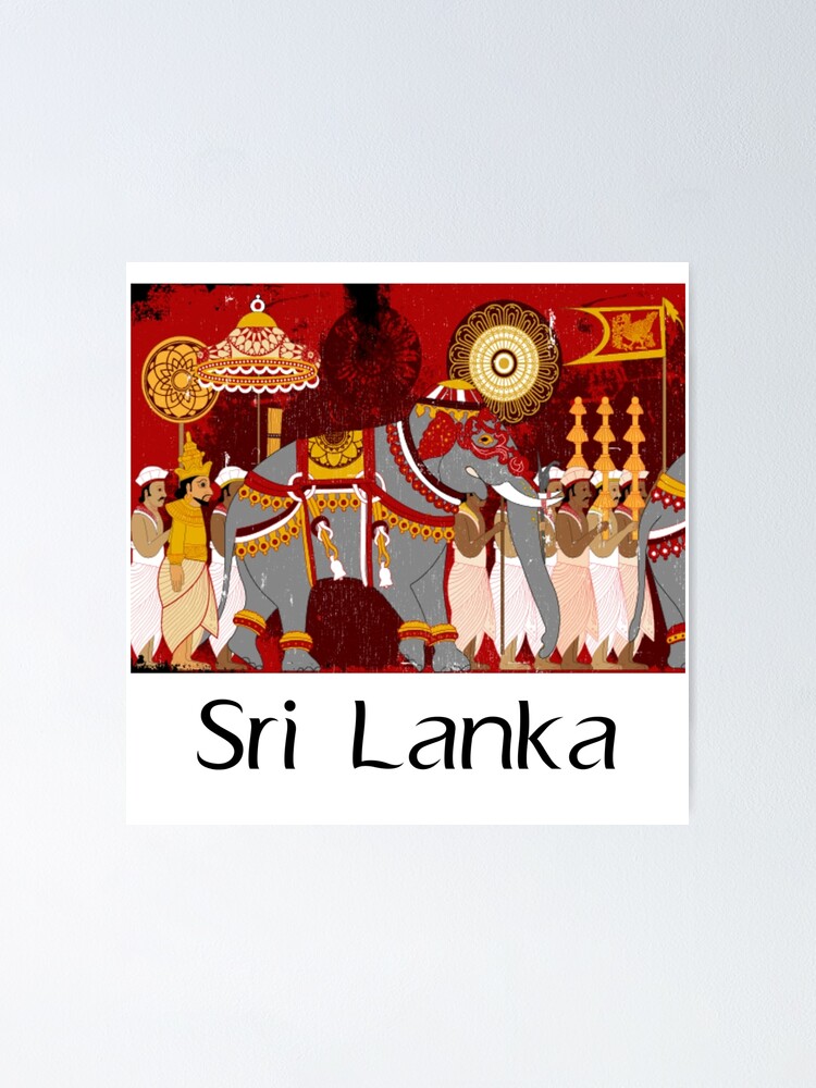 "Sri Lankan Traditional Art Perahera" Poster for Sale by chamgunat ...