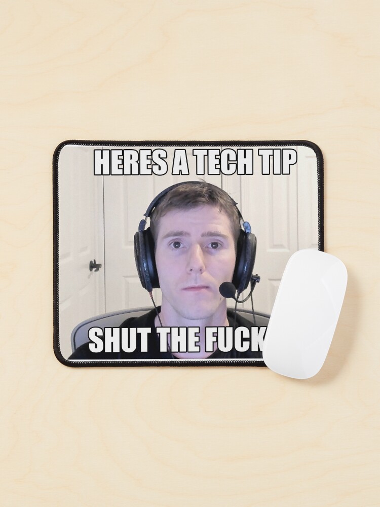 "Linus Tech Tips | heres a tech tip " Mouse Pad for Sale by Rainfalling ...