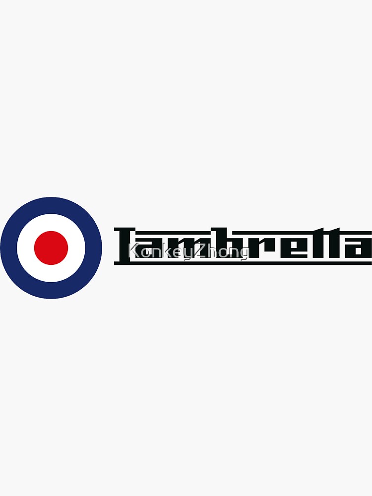 "Lambretta Logo with Roundel" Sticker by KonkeyZhong | Redbubble