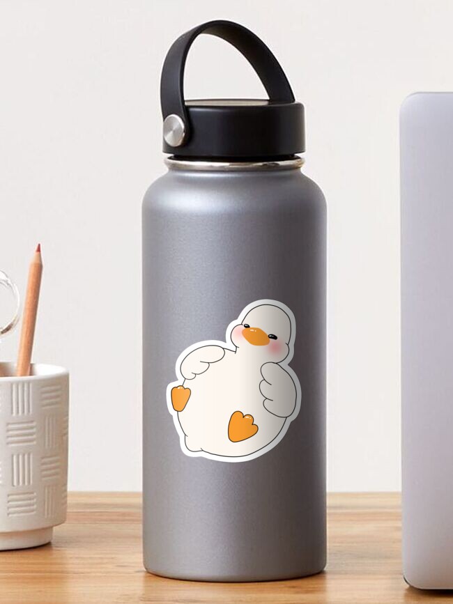 "Cute Kawaii Chonky Chibi Funny Duck Goose Lover #9" Sticker for Sale ...