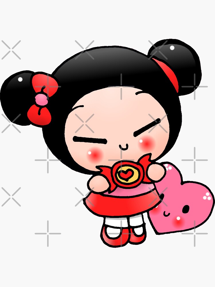 "funny love pucca " Sticker for Sale by Andrea004 | Redbubble