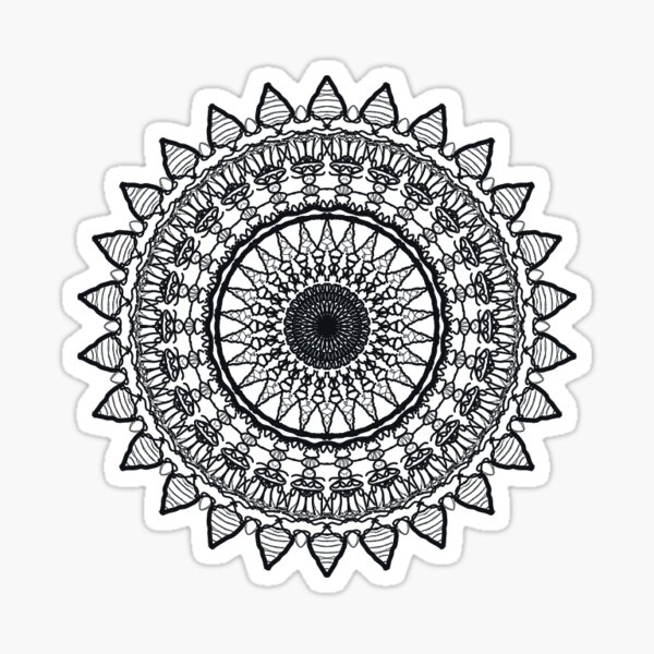 "mandala sticker" Sticker by emiartss | Redbubble