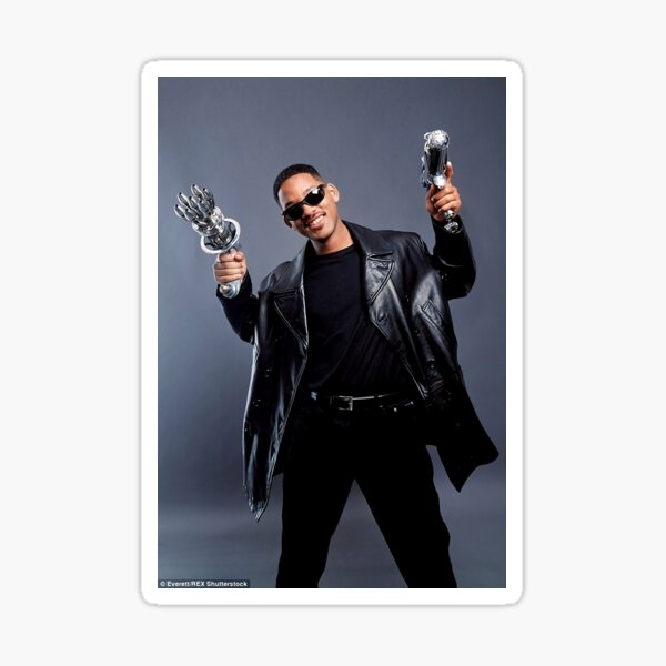 "Will Smith as a secret agent" Sticker by DasiSchinner | Redbubble