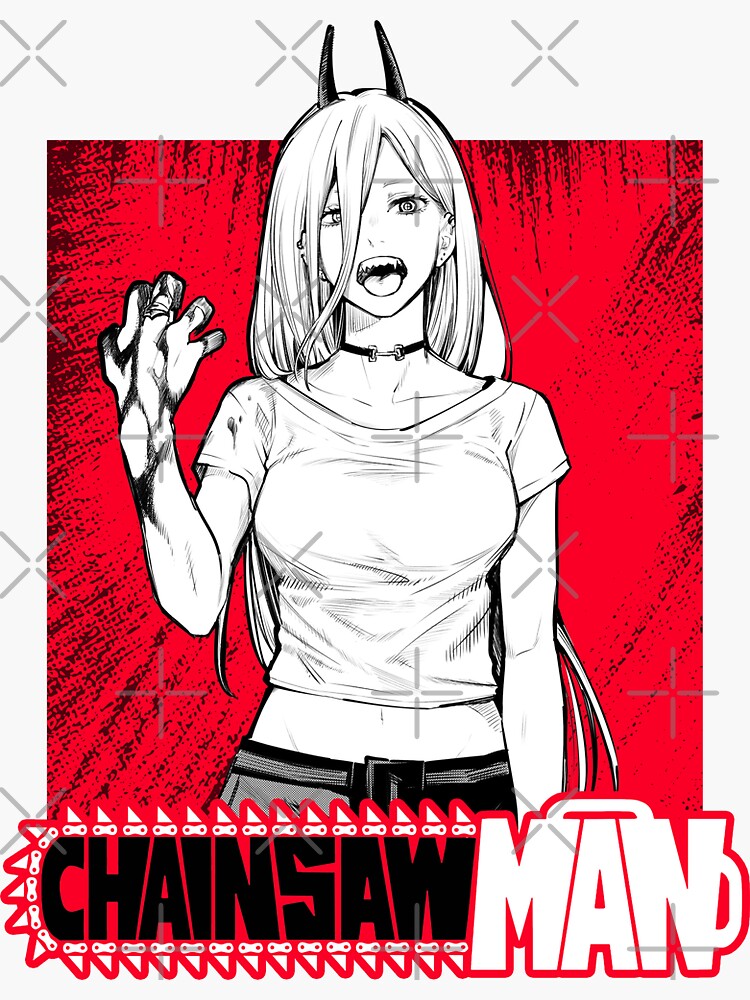 "Chainsaw Man" Sticker by ArtsyBits | Redbubble