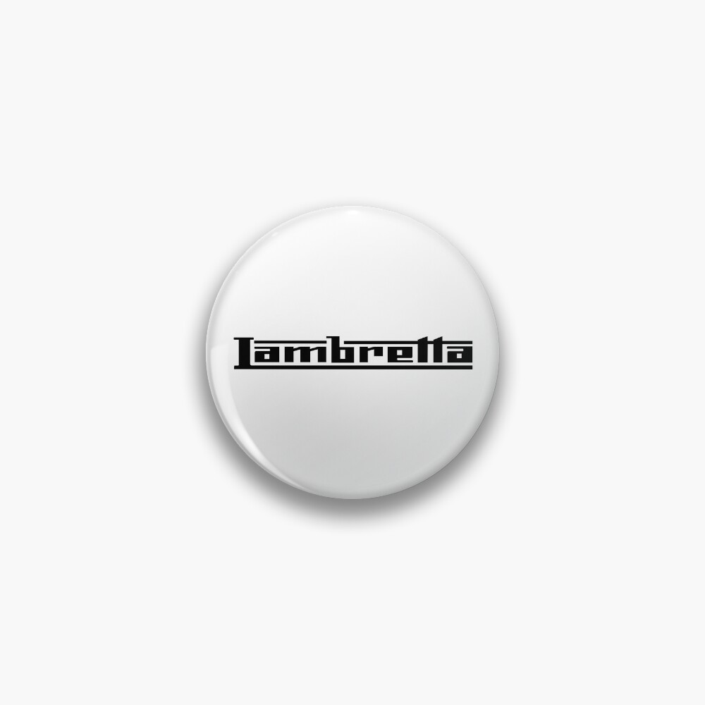 "Lambretta Logo (Black)" Pin for Sale by KonkeyZhong | Redbubble