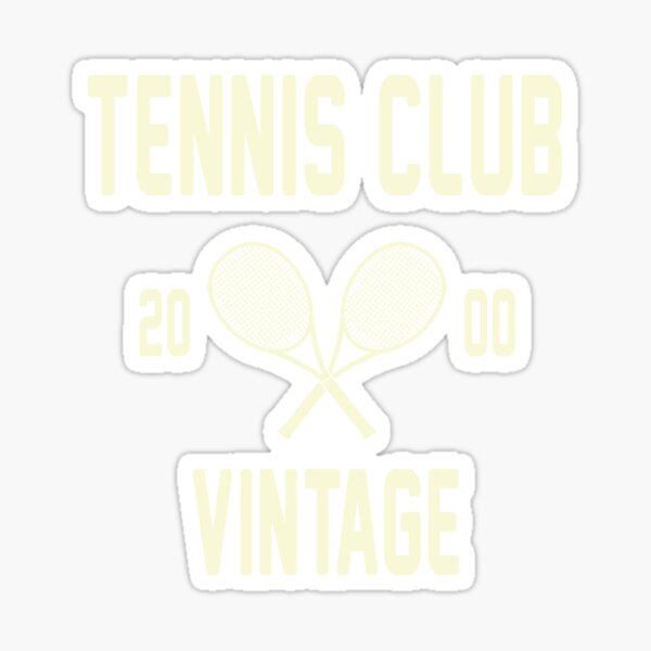 "Vintage Tennis Club" Sticker by Nukito | Redbubble