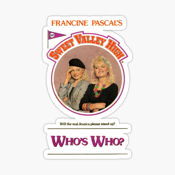 "Sweet Valley High - Wakefield Twins" Sticker by JohnVelasquez | Redbubble