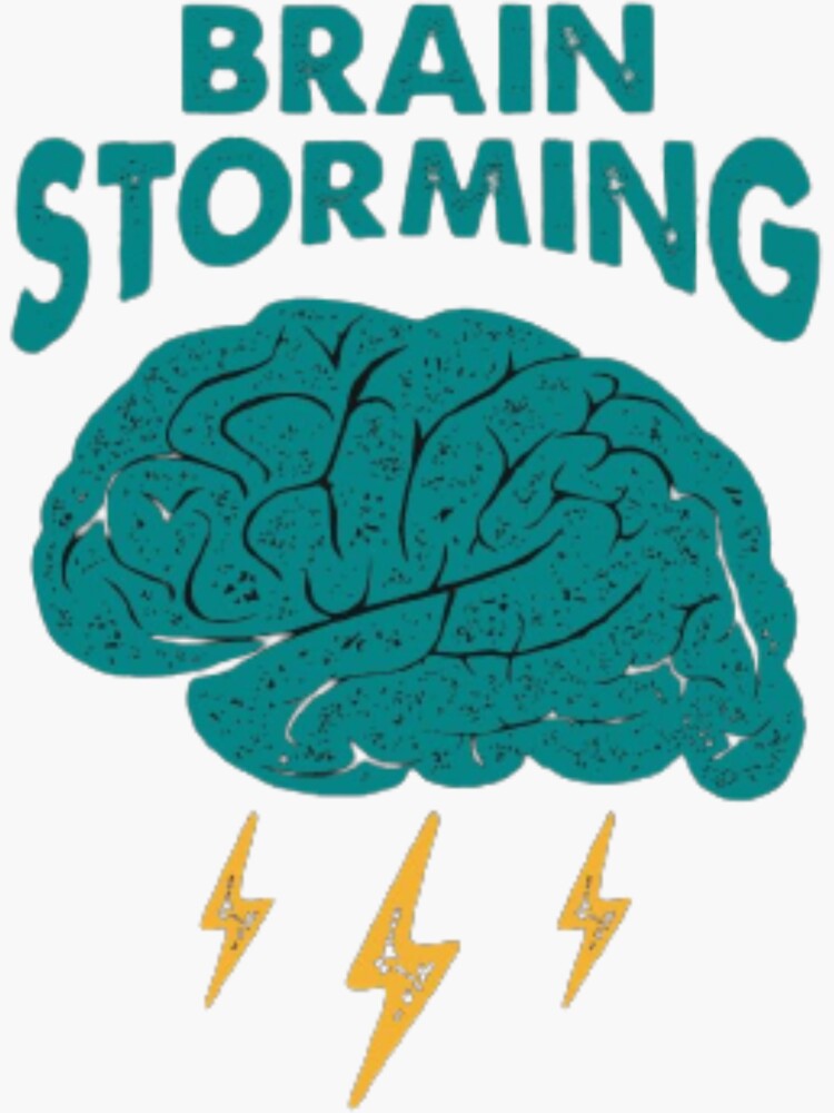 "Brainstorming" Sticker by cha-raf | Redbubble