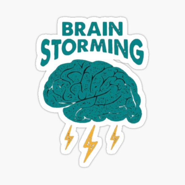 "Brainstorming" Sticker by cha-raf | Redbubble