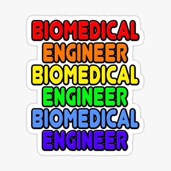 "Rainbow Biomedical Engineer" Sticker for Sale by TKUP22 | Redbubble