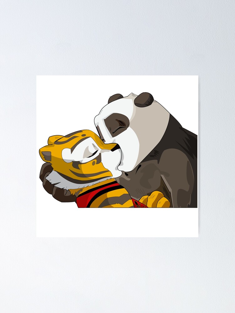 "Po And Tigers Kissing" Poster by Design-Busuk | Redbubble