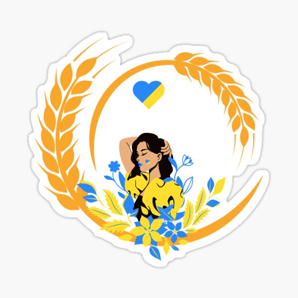 "Girl in yellow" Sticker by RsStar | Redbubble