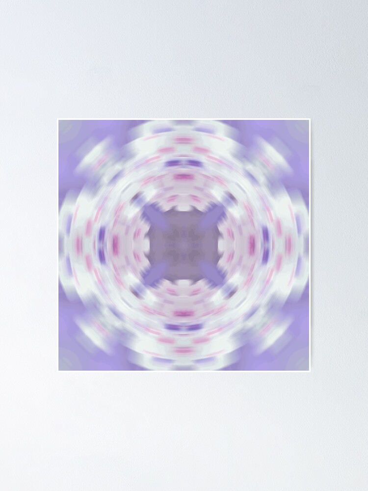 "EPIPHANY WHITE FLOWER BURST ABSTRACT No.4 - Lilac" Poster for Sale by ...