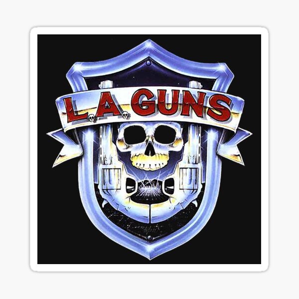 "Best,la guns - logo" Sticker by mbiniong | Redbubble