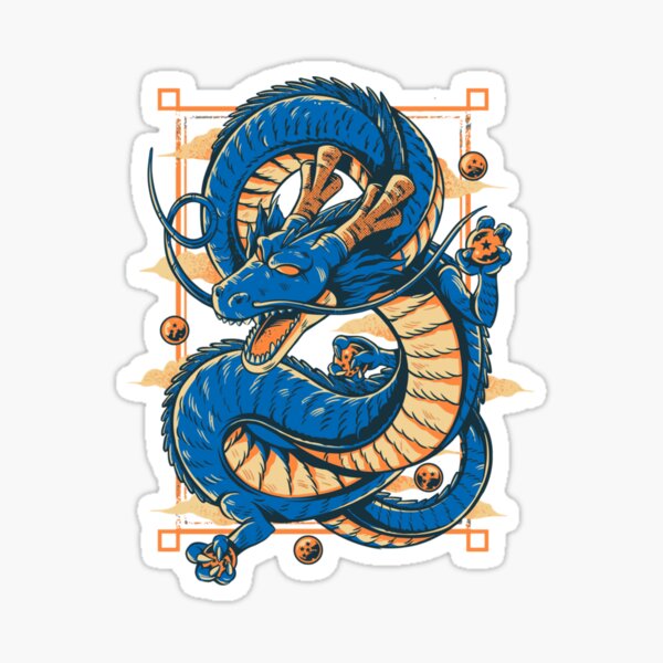 "Dragon Ball Shenron Classic ." Sticker by abareyrbeard | Redbubble