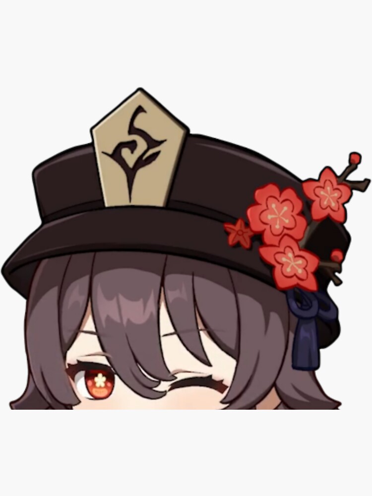 "Cute chibi anime peeker " Sticker by world-of-OTAKUS | Redbubble