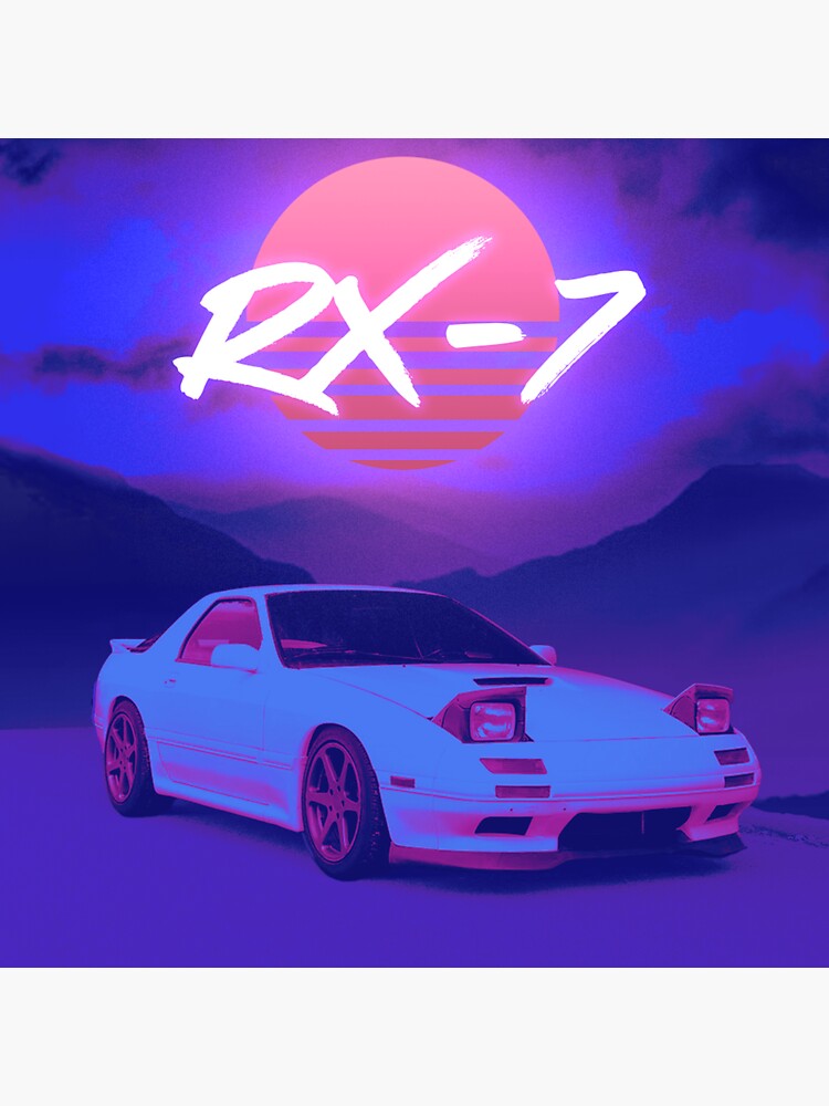 "Mazda Rx-7" Sticker by Pedro-orange | Redbubble