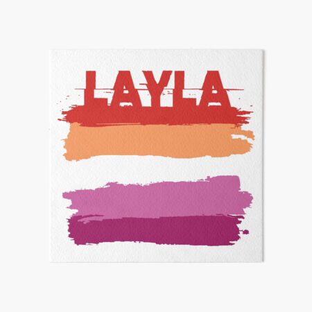 "Layla lesbian name Rainbow LGBT pride" Art Board Print by ...
