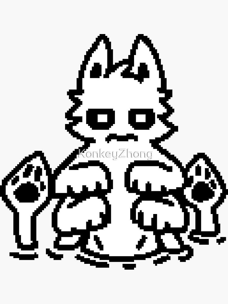 "Changed - Squid Dog Transfurmation Sprite" Sticker for Sale by ...