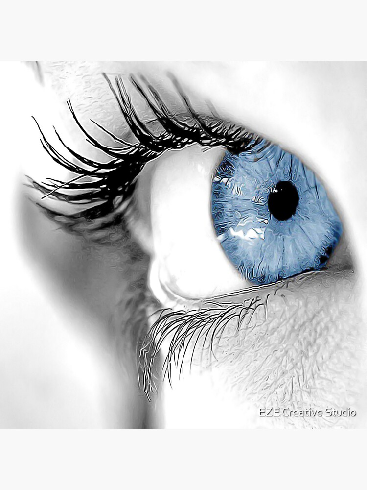 "Blue Eye Art Design" Sticker by ezecreatives | Redbubble