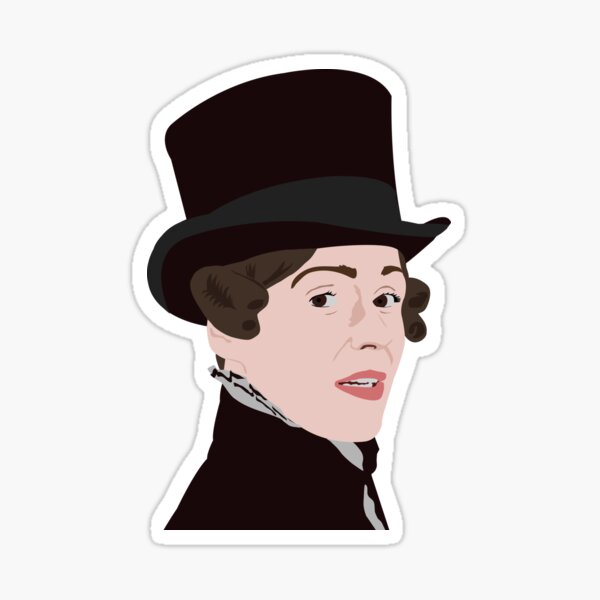 "Gentleman Jack" Sticker by MismatchMedley | Redbubble