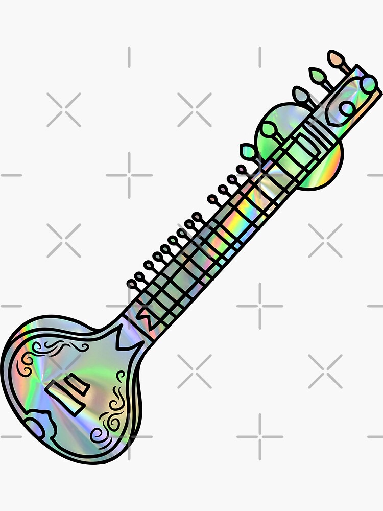 "Holo Sitar - Mellow" Sticker by bloody-L | Redbubble